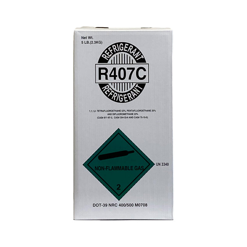 R-407c 5 lbs. FREE SAME DAY SHIPPING! – Arctic Refrigerants